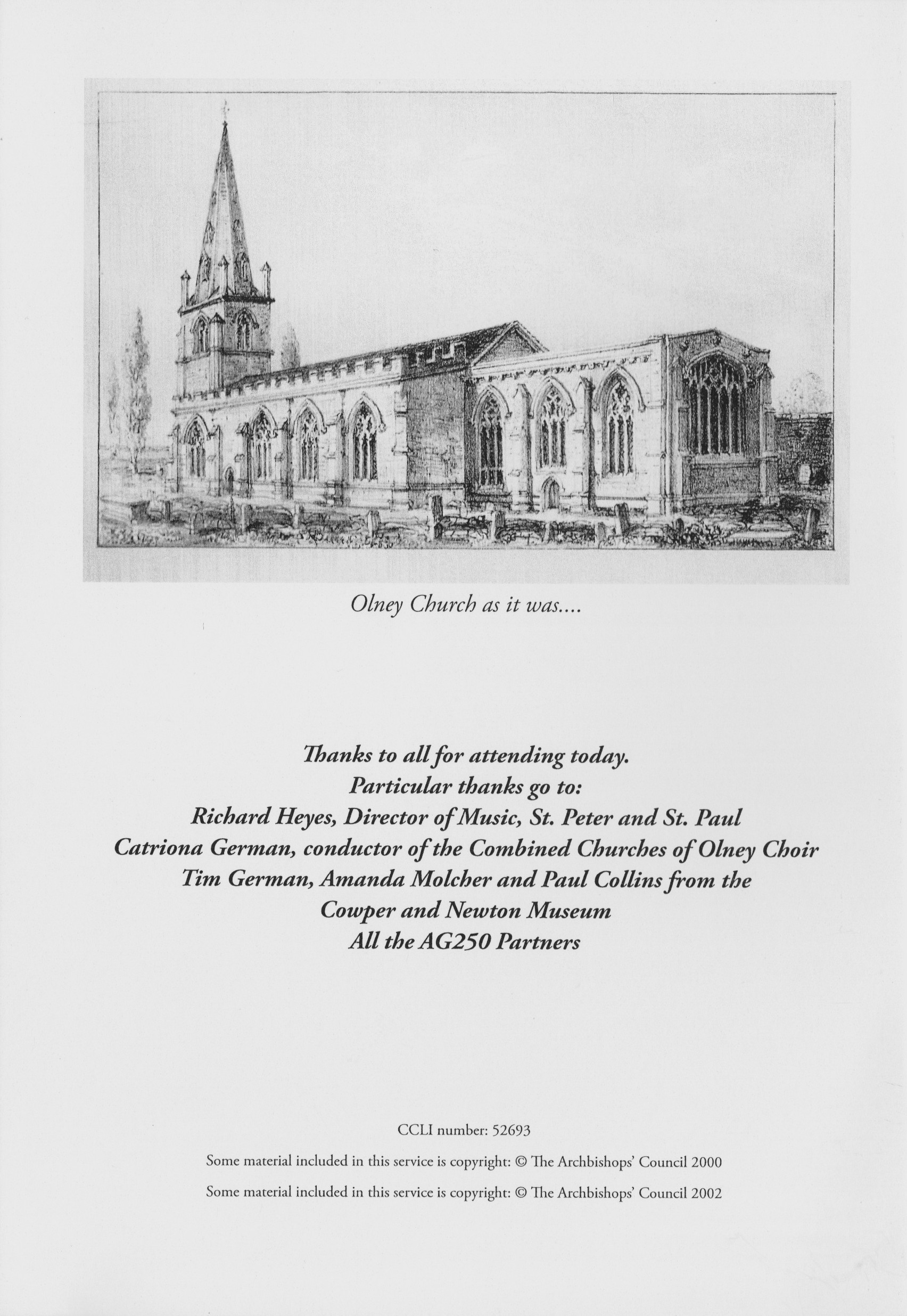Amazing Grace @ 250 1st January 2023 | Cowper & Newton Museum