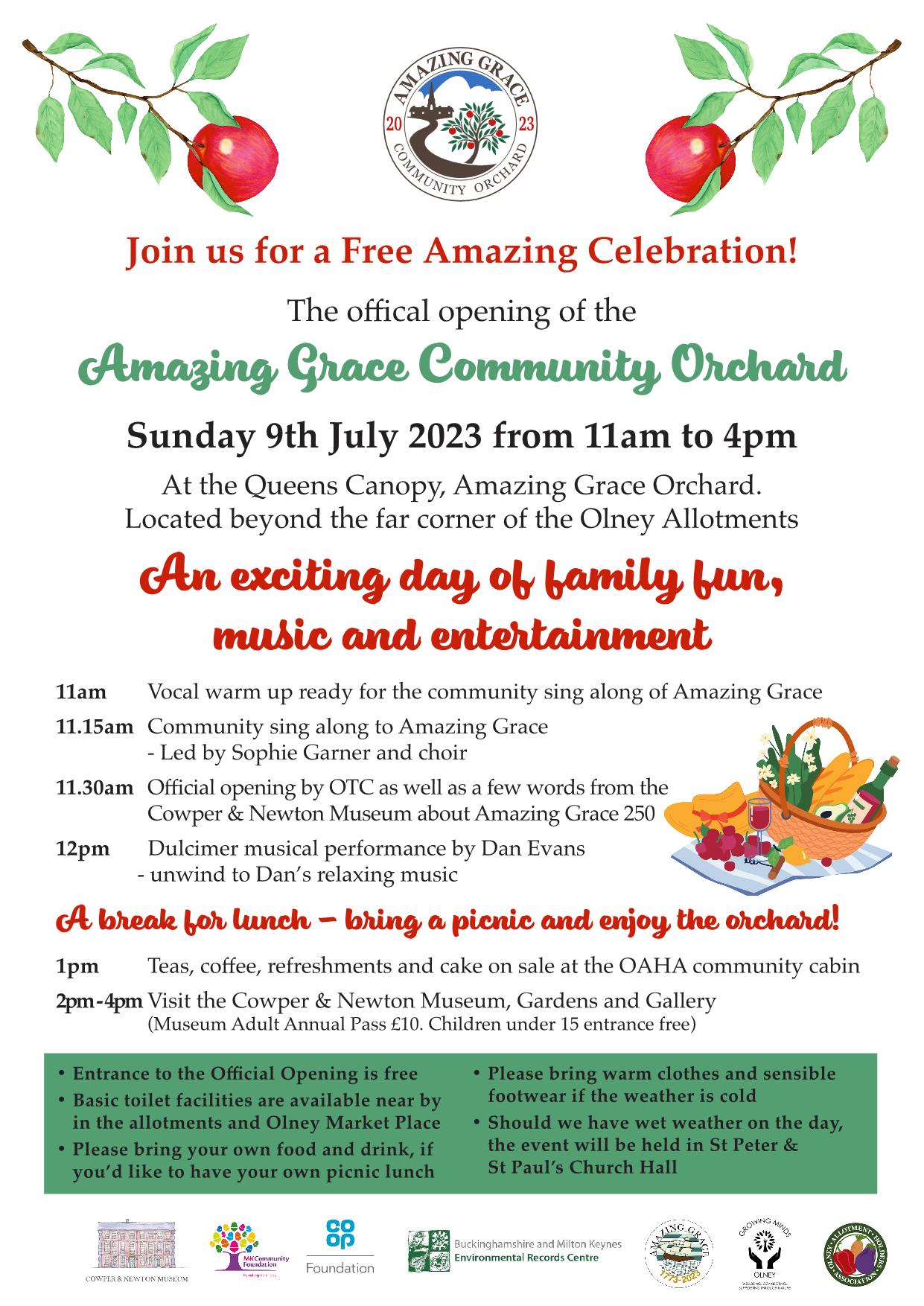 Amazing Grace Community Orchard Official Opening | Cowper & Newton Museum